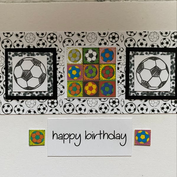 Birthday Card - for a football fan - Folksy