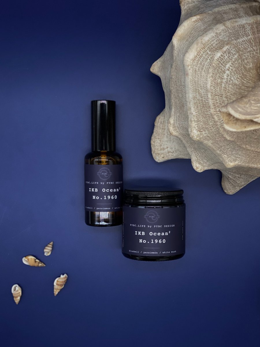 Room Spray & Candle Set - IKB Ocean2 No.1960 - Folksy