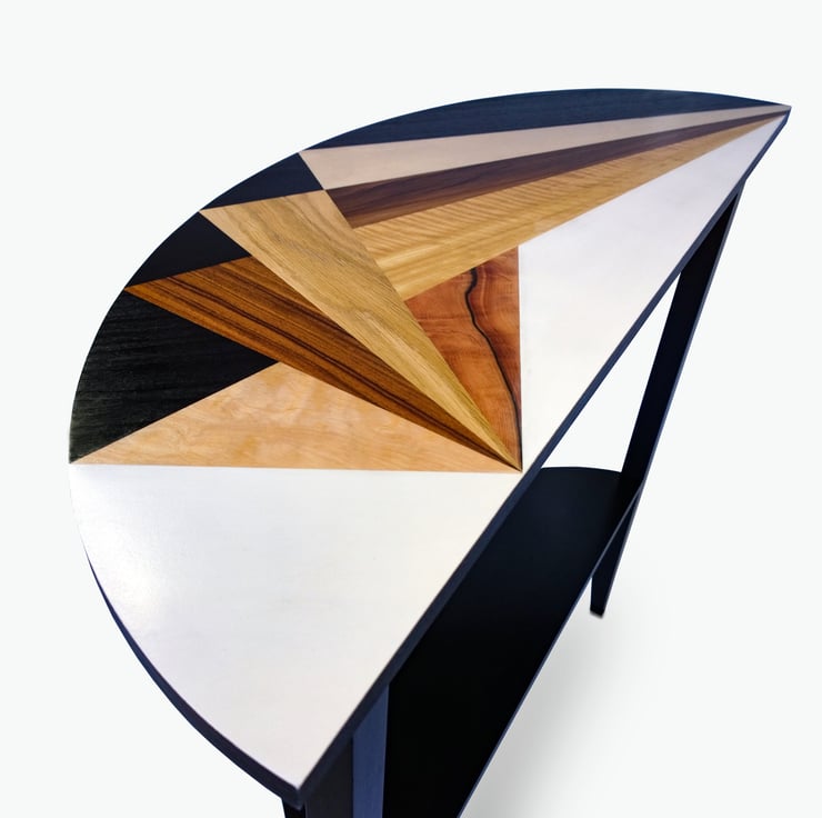 Demi Lune Table, Console Hall Entry Table with ... - Folksy