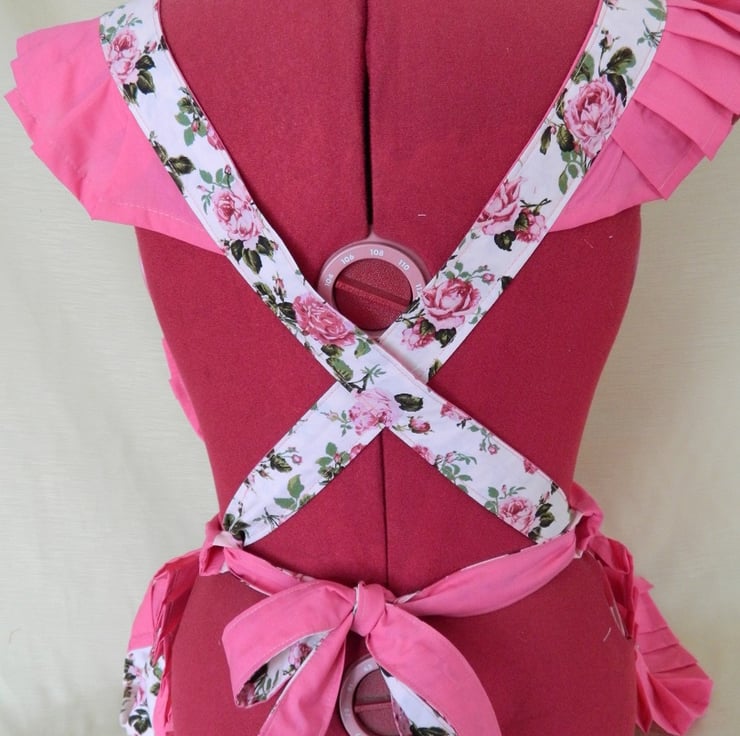 Vintage Victorian Style Full Apron Pinny - Pink... - Folksy