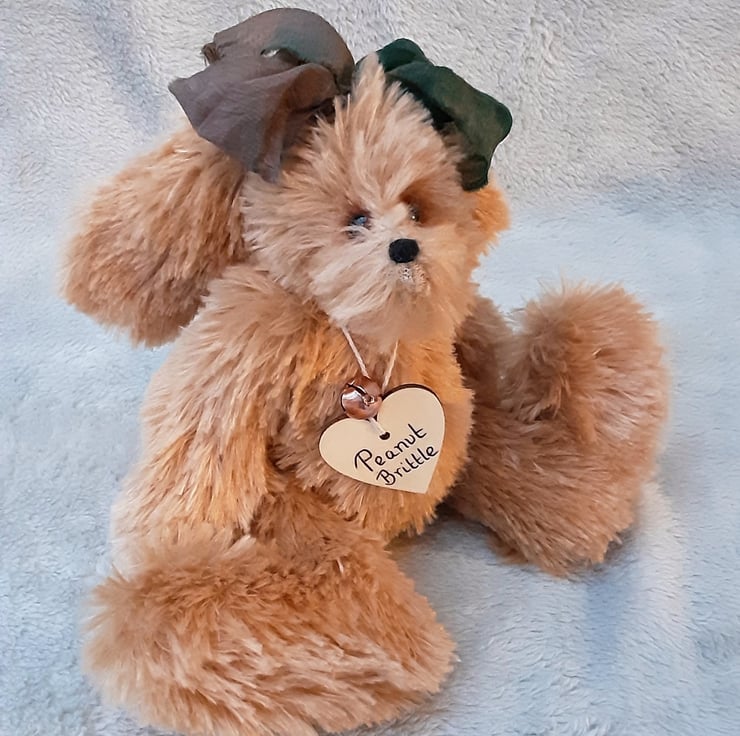 Artist Bear, string pile bunny bear, one off co... - Folksy