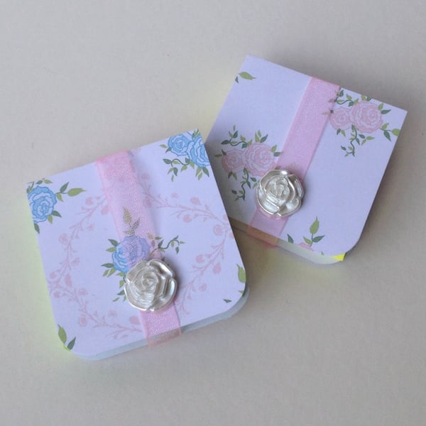 Mini Notebooks Set of Two Handmade Notebooks - Folksy