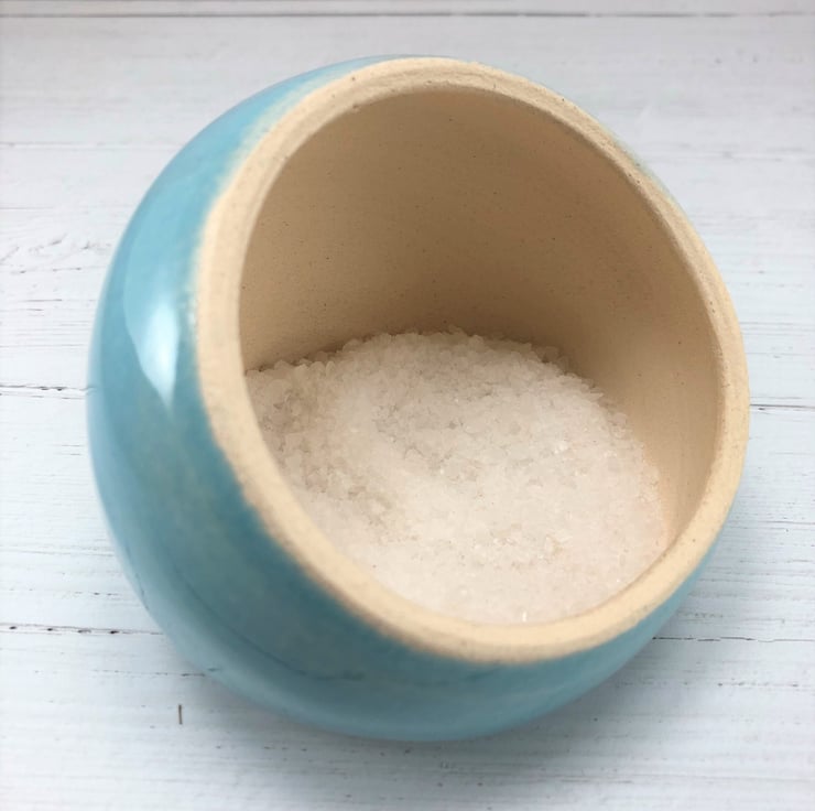 Orb Stoneware Pottery Salt Pig - Folksy