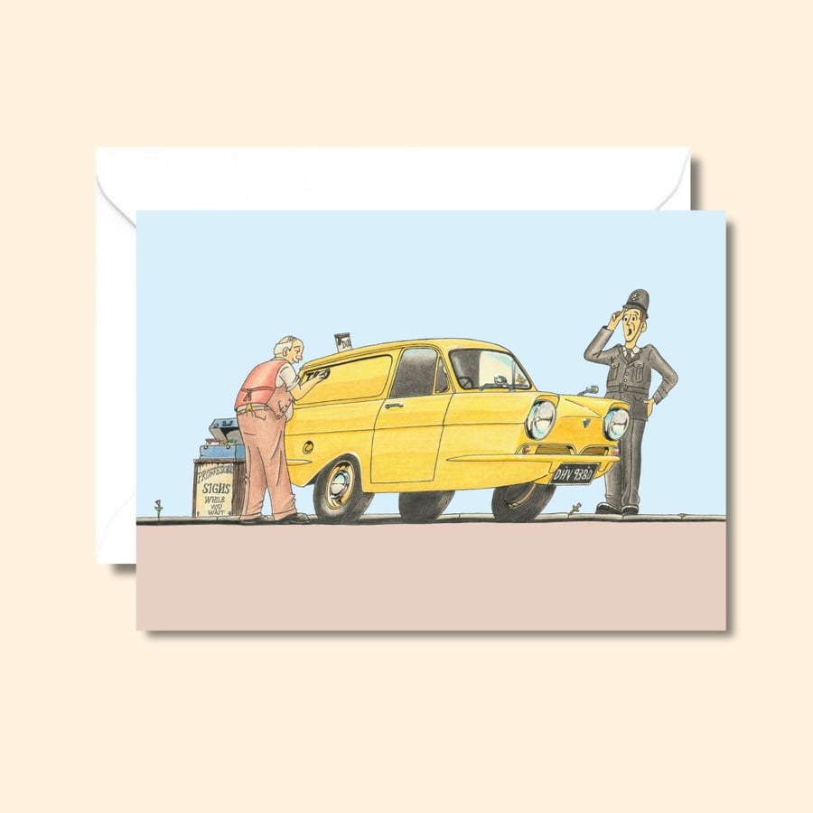 Blank All Occasion Greetings Card - Three Wheel... - Folksy