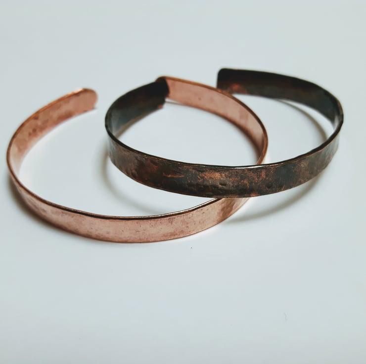 Child's Copper Cuff Bangle, Hammered - Folksy
