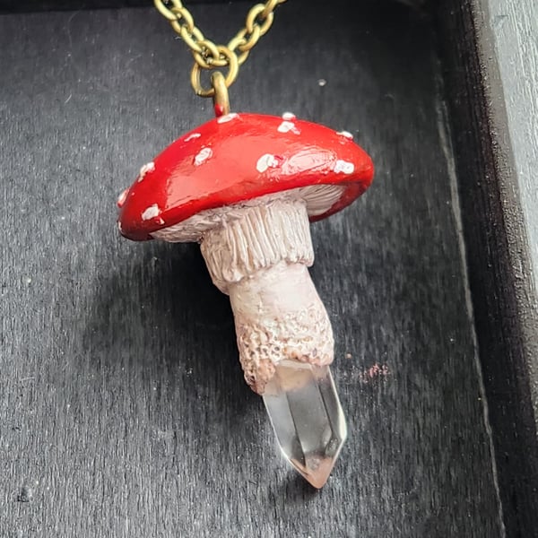 Polymer Clay Mushroom Fly Agaric Amanita muscar... - Folksy
