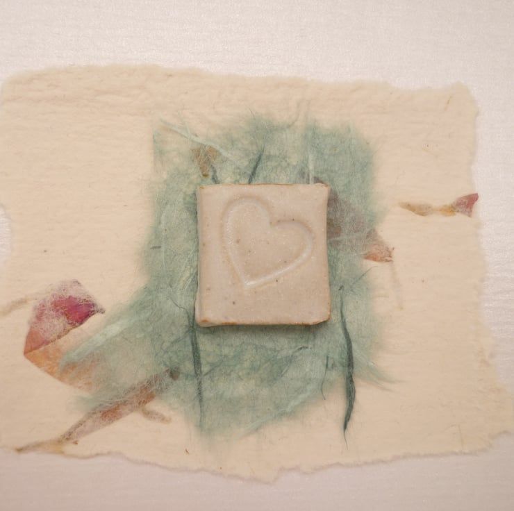 Handmade ceramic Gift card, blank greetings car... - Folksy