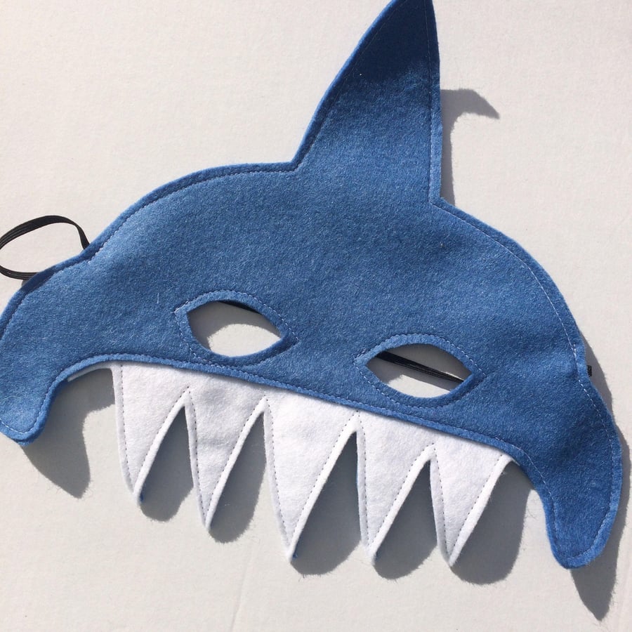 Scary Shark Felt Fancy Dress Up Mask - Folksy