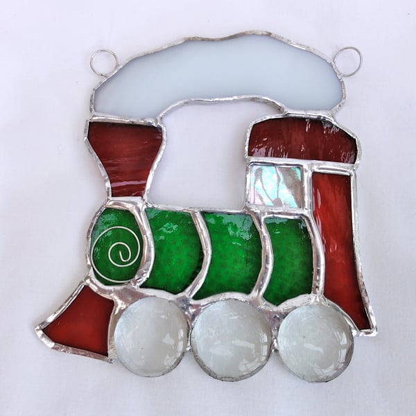Stained Glass Train Suncatcher - Folksy