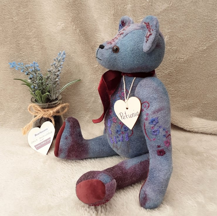 SALE Hand Embroidered & Hand Dyed Artist Be... - Folksy