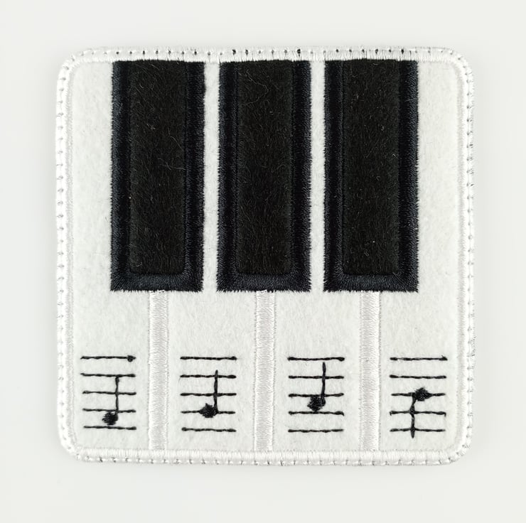 Piano keys coasters - Set of two piano keyboard... - Folksy