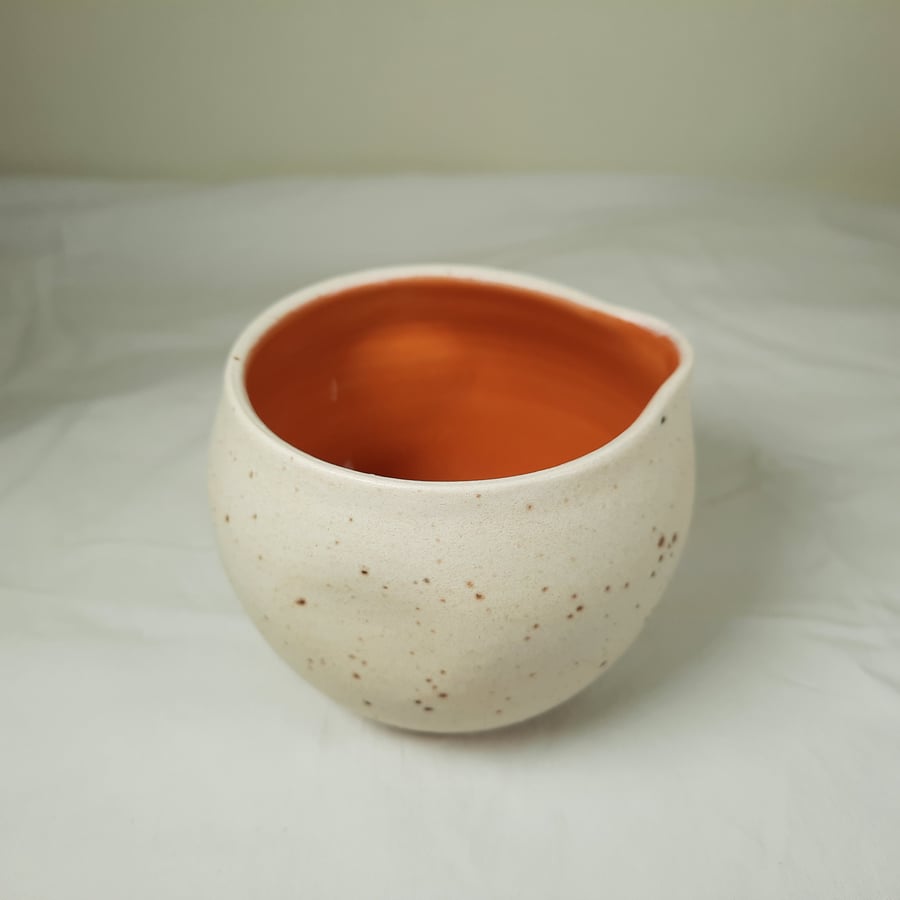 HAND MADE CERAMIC DIMPLED POURER - glazed in bu... - Folksy