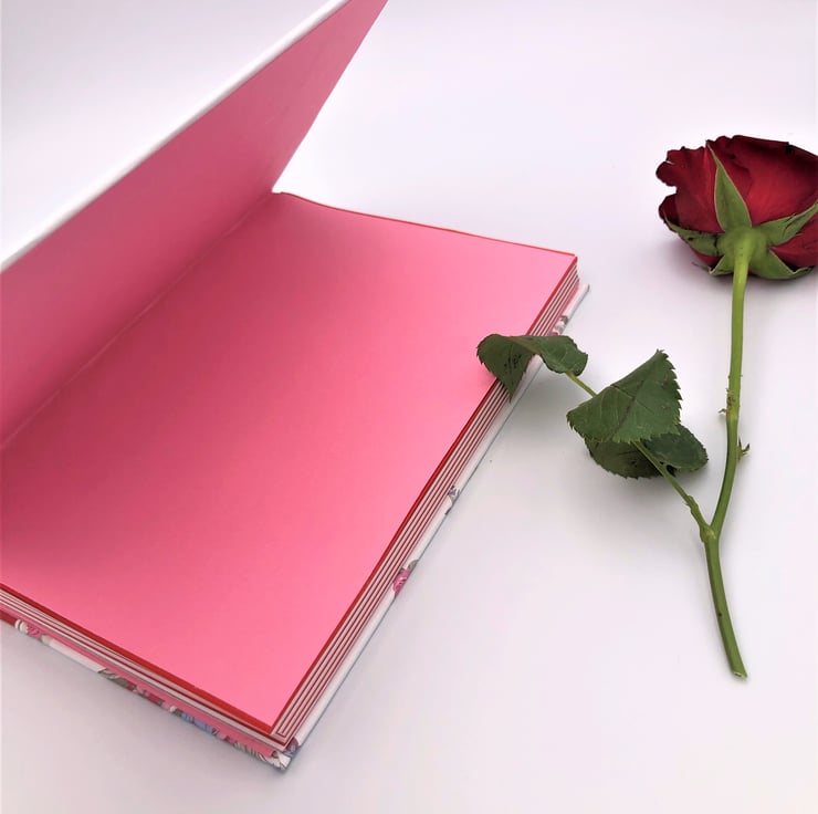 A5 notebook journal - for lovers of flowers and... - Folksy