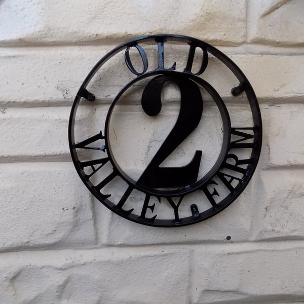 Address Sign......................Wrought Iron ... - Folksy