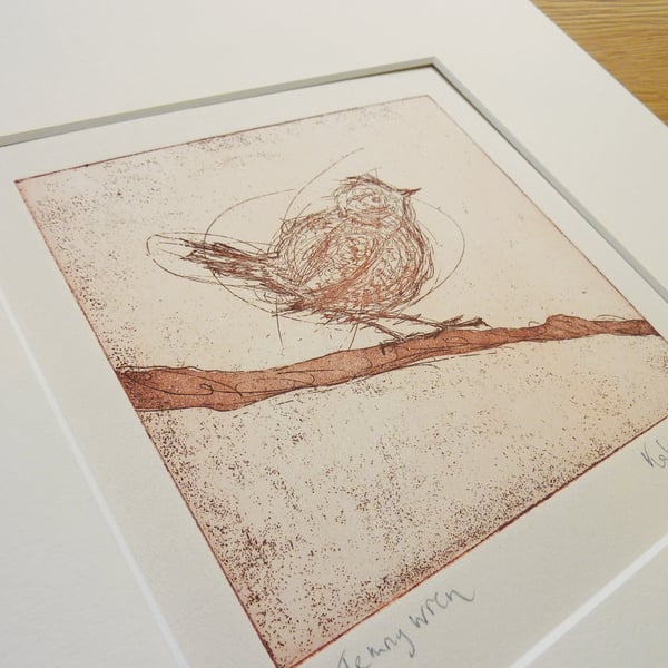 WREN PRINT - Bird Art - Bird Print - Handmade S... - Folksy
