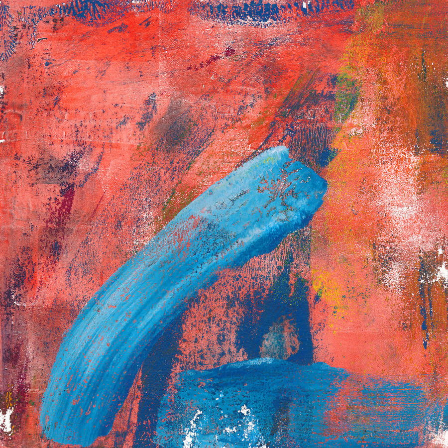 Fallen Columns - abstract monotype inspired by ... - Folksy