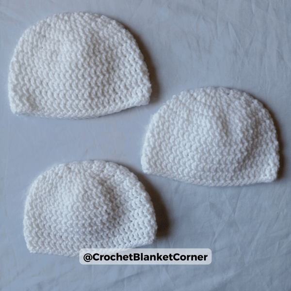 White Baby Hat, Crochet Baby Hat, Newborn Baby ... - Folksy