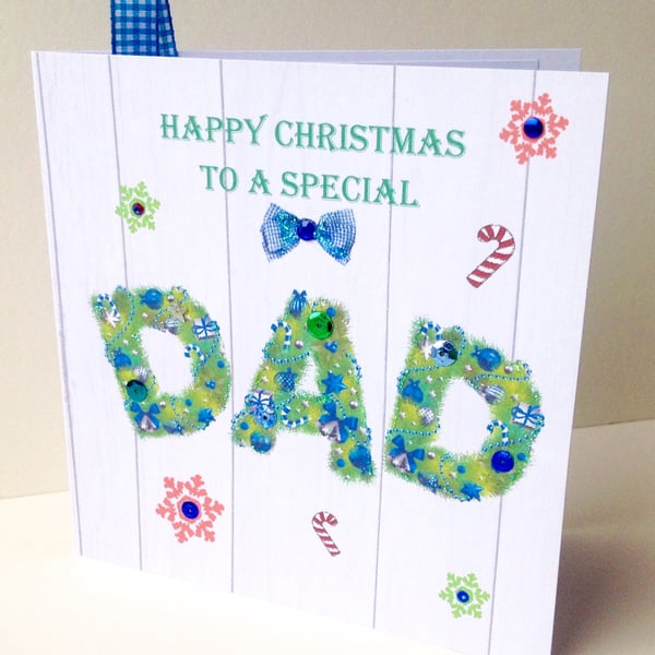 Christmas Card Family,Dad,Printed Design,Handma... - Folksy