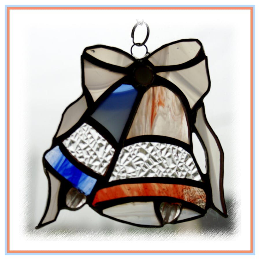 SOLD Wedding Bells Suncatcher Stained Glass Han... - Folksy