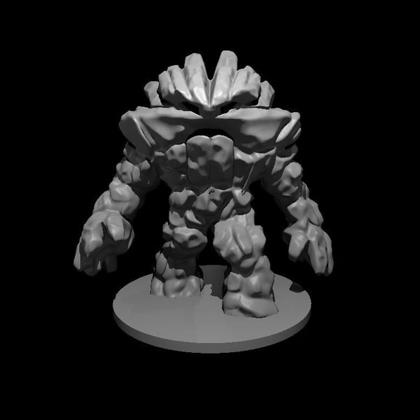 Earth Elemental - 3D Printed Resin DnD Pathfind... - Folksy