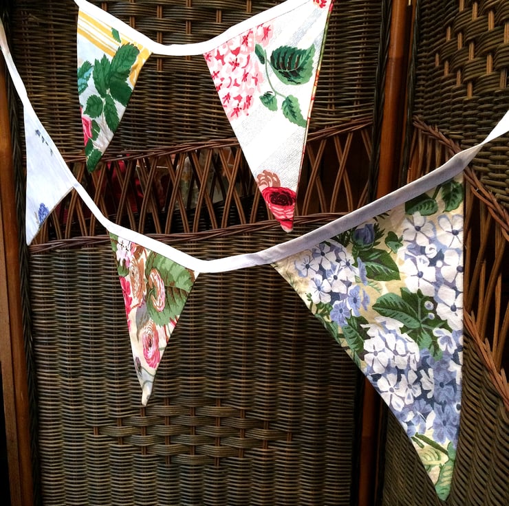 Beautiful Bright Floral Bunting - perfect for a... - Folksy