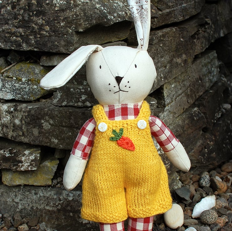 Bunny Handmade Doll, Easter bunny, Plush Bunny,... - Folksy