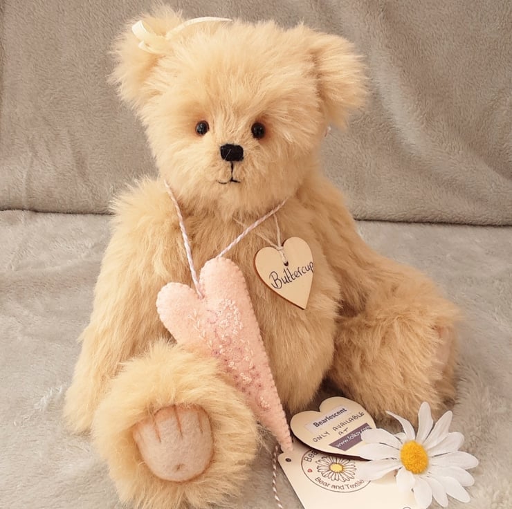 RESERVED FOR TRACEY..Alpaca mohair bear, luxury... - Folksy