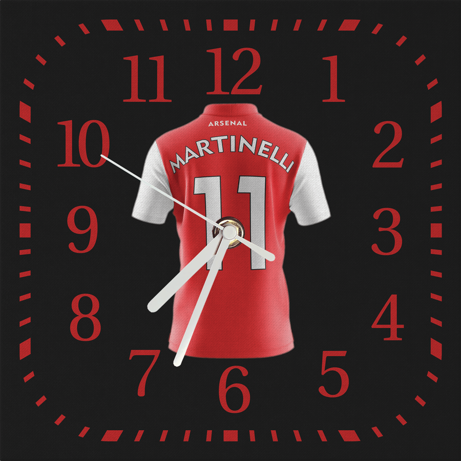 Wall Clock - Arsenal Players 30 x 30 cm - Folksy
