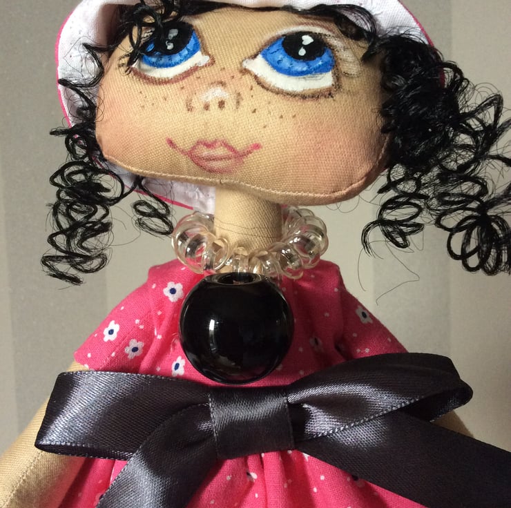 Handmade decorative Art Rag doll - Folksy