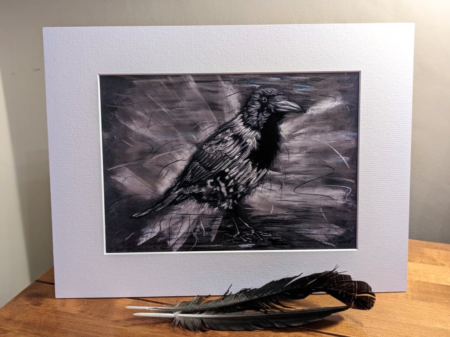 Vienna Crow - An A4 or A3 signed print of an or... - Folksy