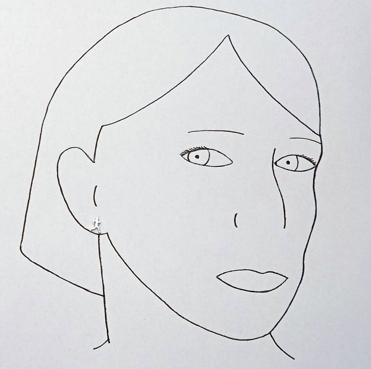 Silver runner earrings, everyday earrings, ster... - Folksy