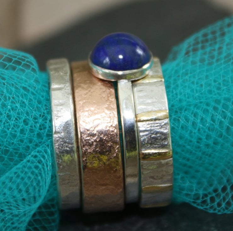 Silver Lapis Lazuli Ring - Folksy