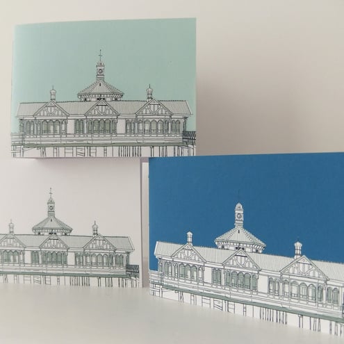 Handmade notebook - Dunoon Pier, Scotland in de... - Folksy