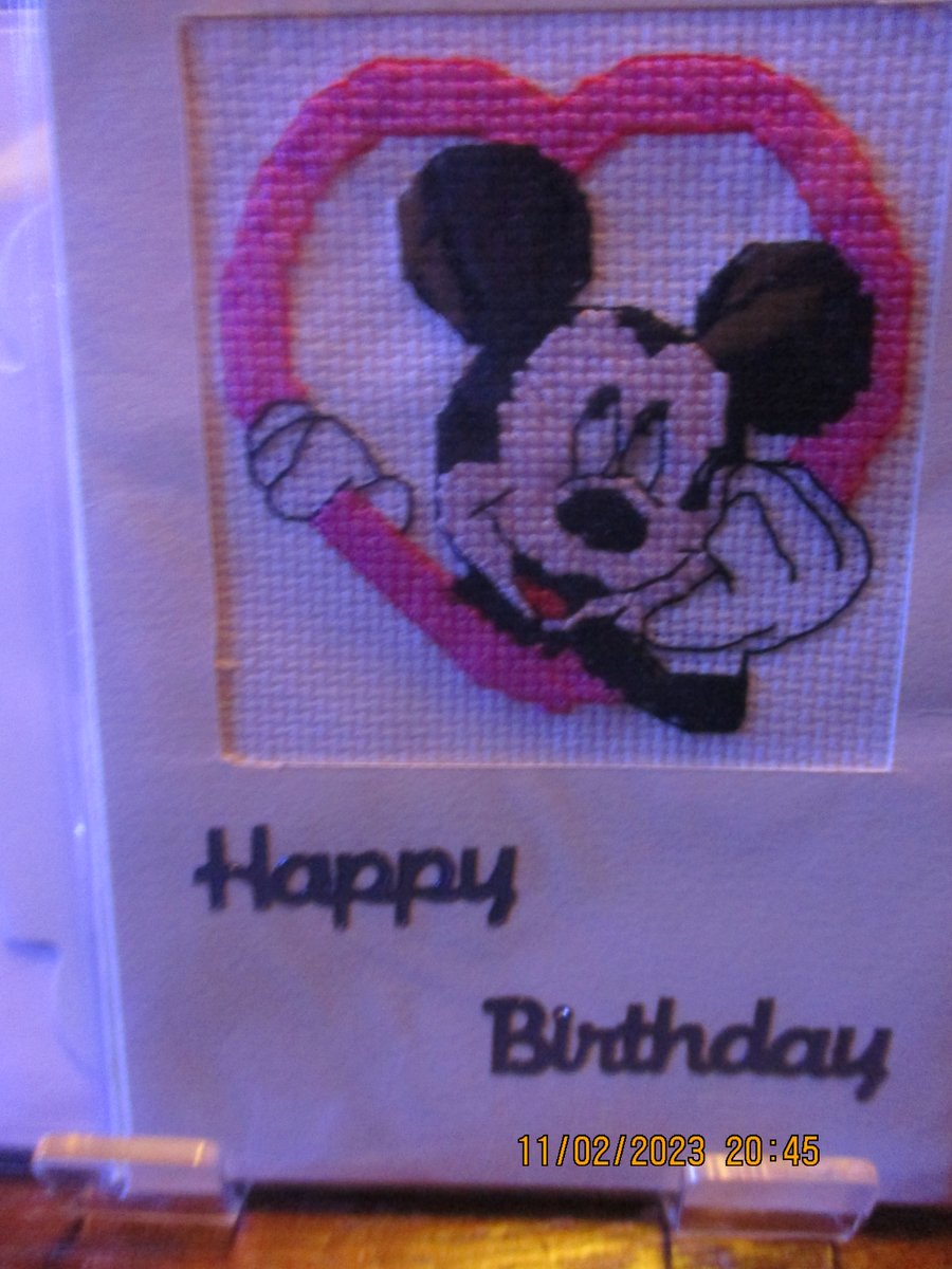 Happy Birthday Mickey Mouse Card - Folksy
