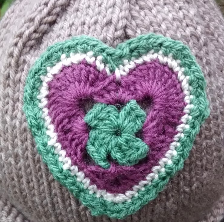 Vintage Crochet Heart Tea Cosy, Taupe Teacosy - Folksy