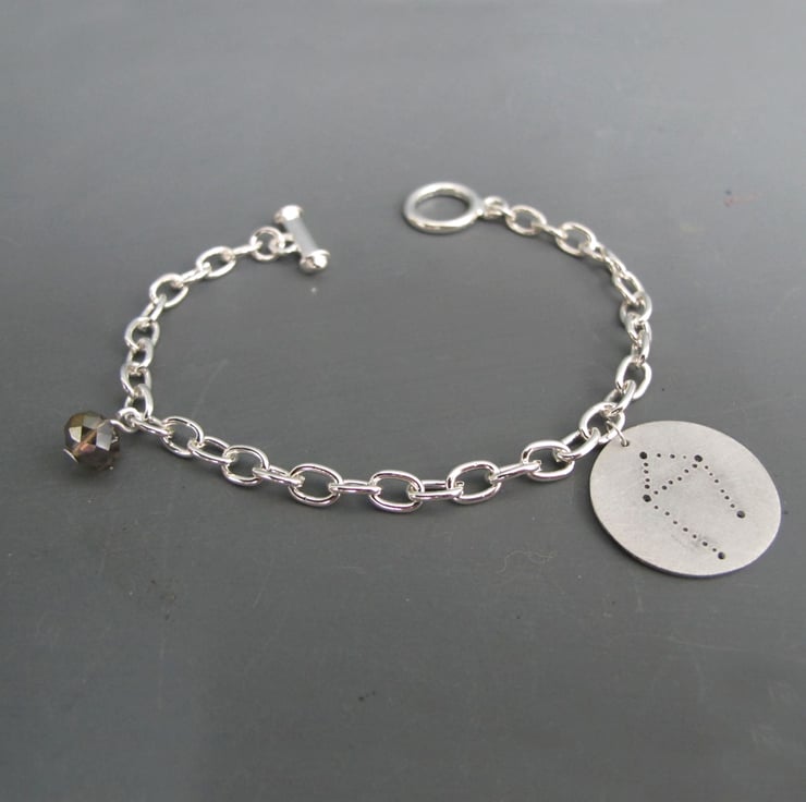 Star Sign Zodiac Constellation Charm Braclet or... - Folksy