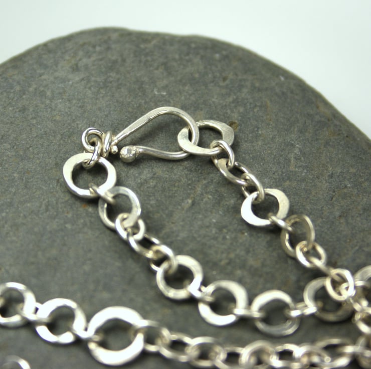 Handmade silver chain necklace - Folksy