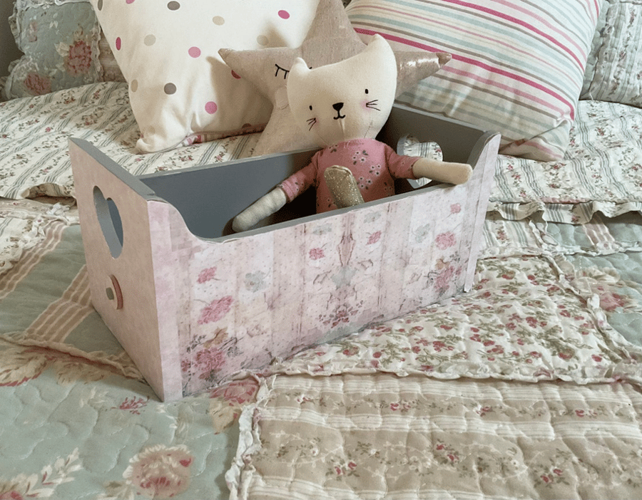 Storage Box, Decoupaged Wooden Tidy, Home Decor - Folksy