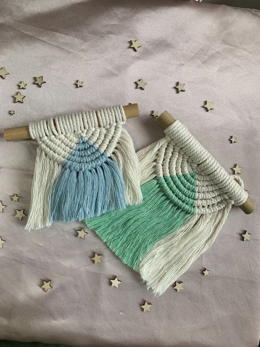 Mini Macrame Wall Hanging - Folksy