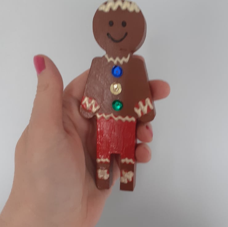 SECONDS SUNDAY Gingerbread man Christmas decora... - Folksy