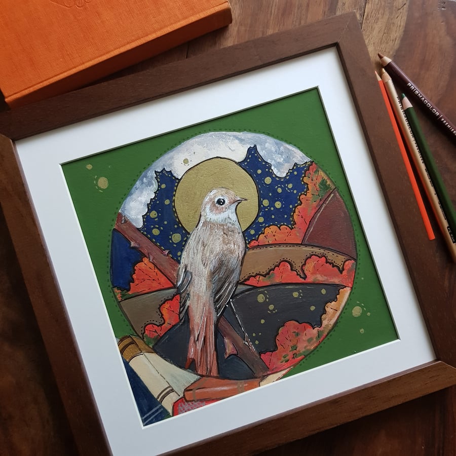 Nightingale - original art - Folksy