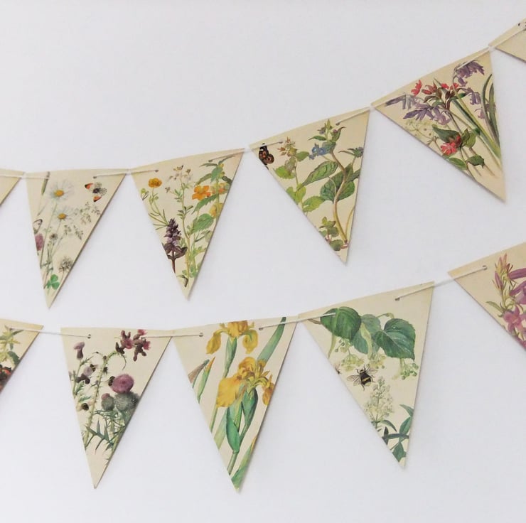 Spring and Summer Bunting - Folksy