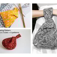 Japanese Reversible Knot Bag PDF Sewing Pattern... - Folksy