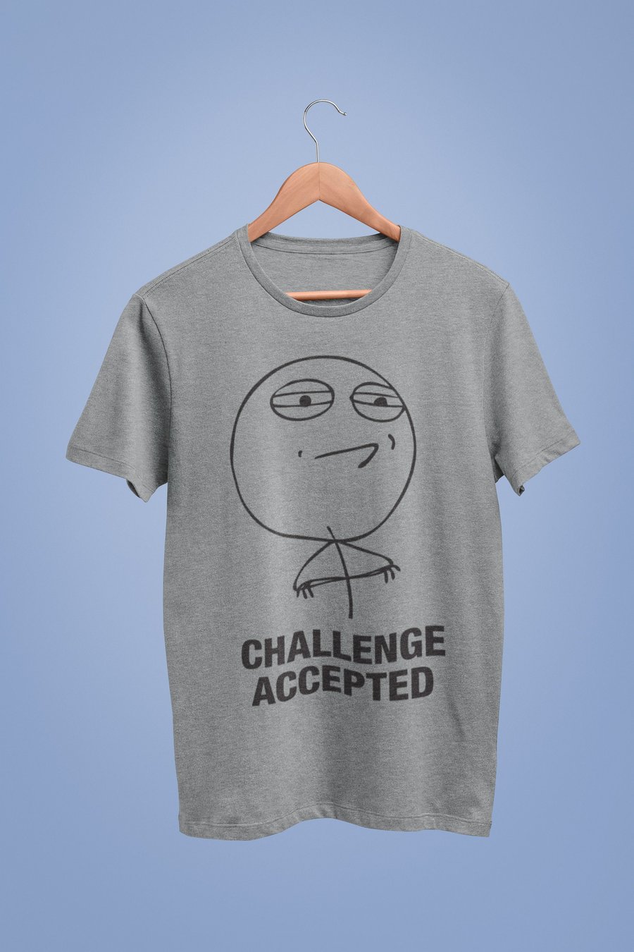 Challenge Accepted Meme Funny T Shirt - Folksy