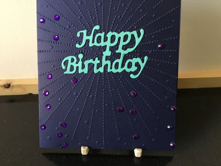 A simple Birthday card. CC477 - Folksy