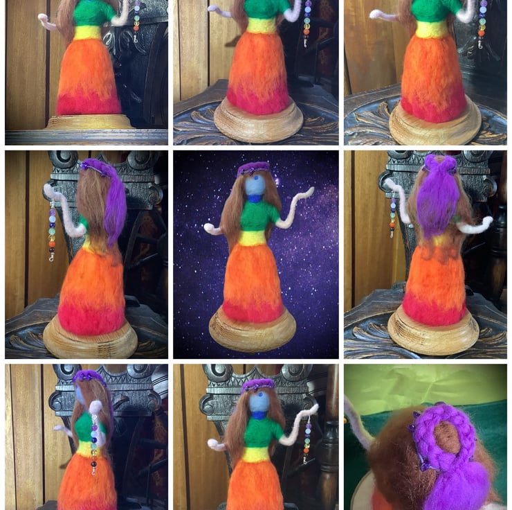 Needle Felted Chakra Mother-of-All - Folksy