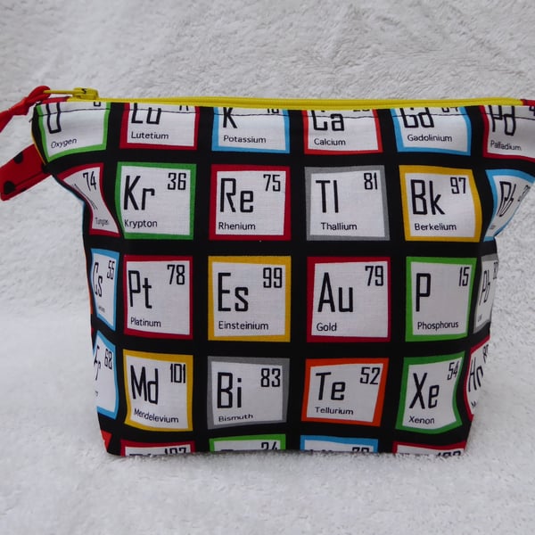 Periodic Table Elements Print Zipped Pouch. Lin... - Folksy