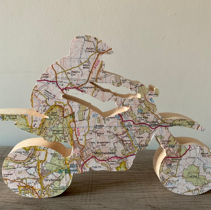 Motocross rider, map faced motocross dirt bike ... - Folksy