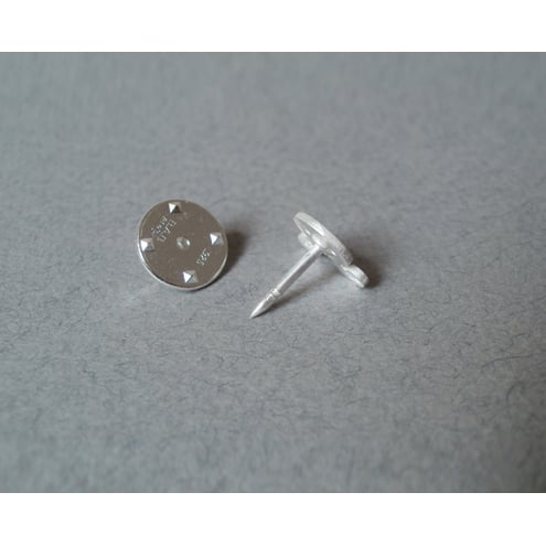 bunny rabbit lapel pin in sterling silver - Folksy