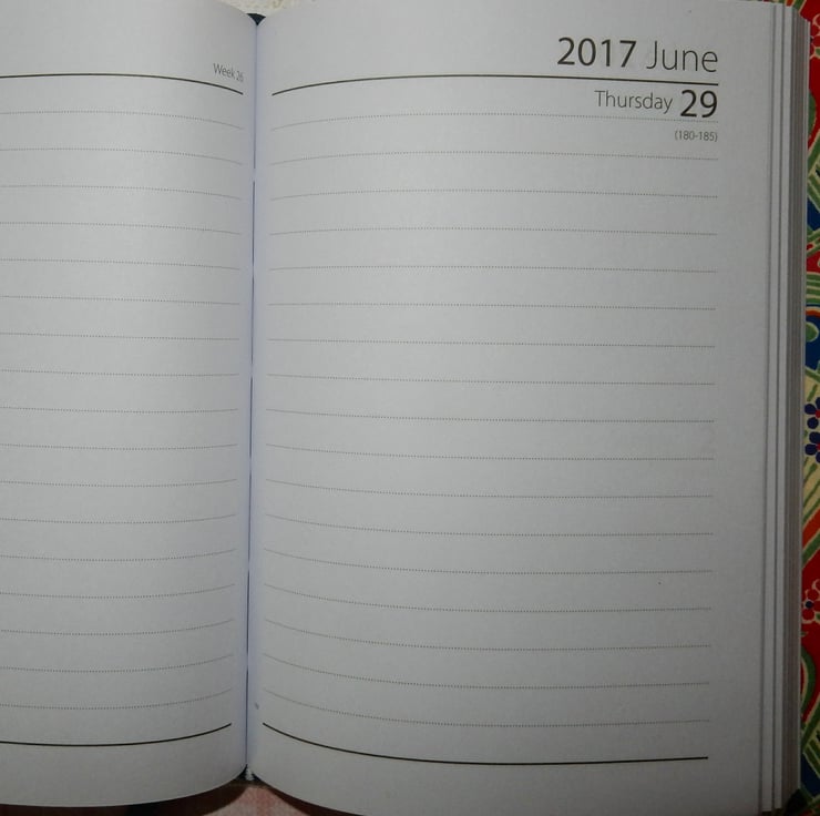 Diary traditional Liberty print A6 2017 Day to ... - Folksy